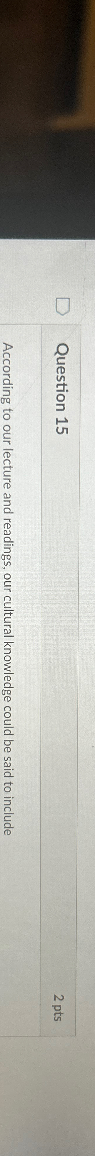 Solved Question 152 ﻿ptsAccording to our lecture and | Chegg.com