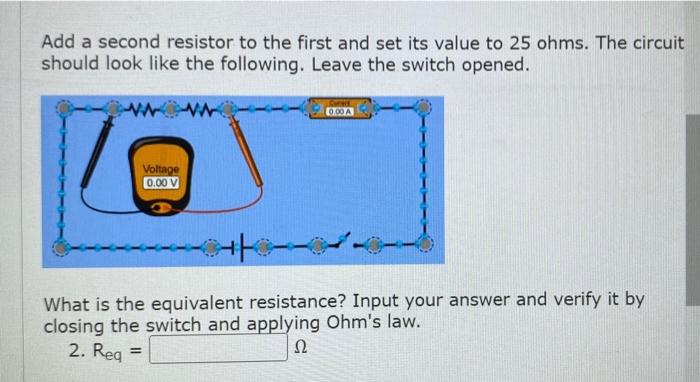 Solved AN INTERACTIVE SIMULATION. BUILD A DC CIRCUIT WITH | Chegg.com