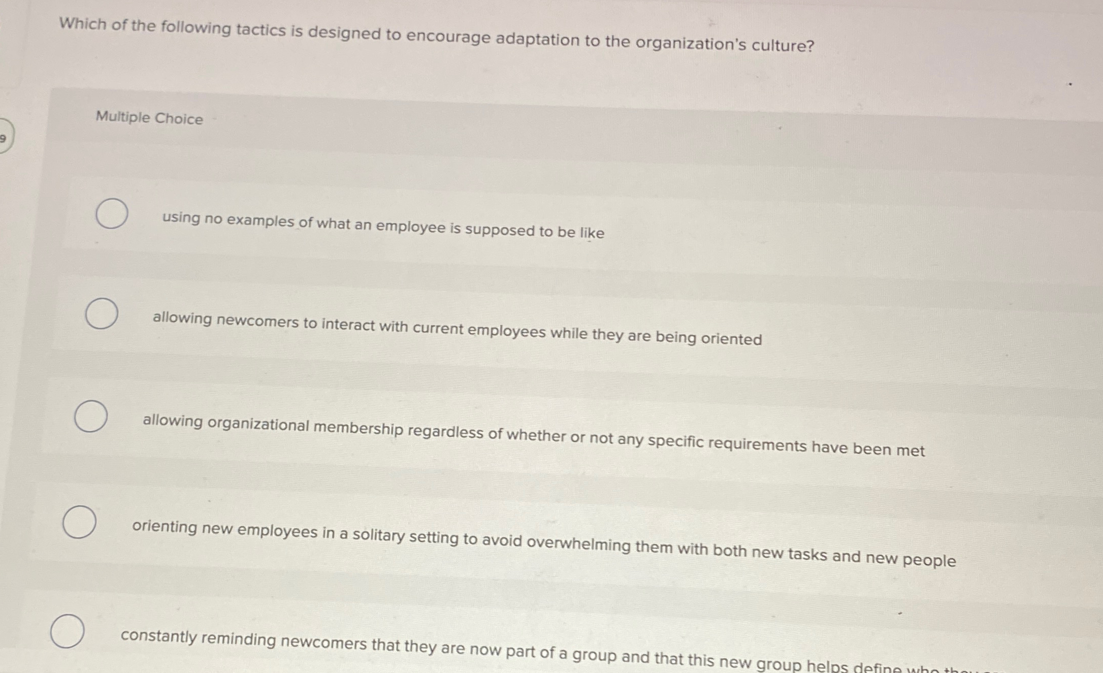 Solved Which of the following tactics is designed to | Chegg.com