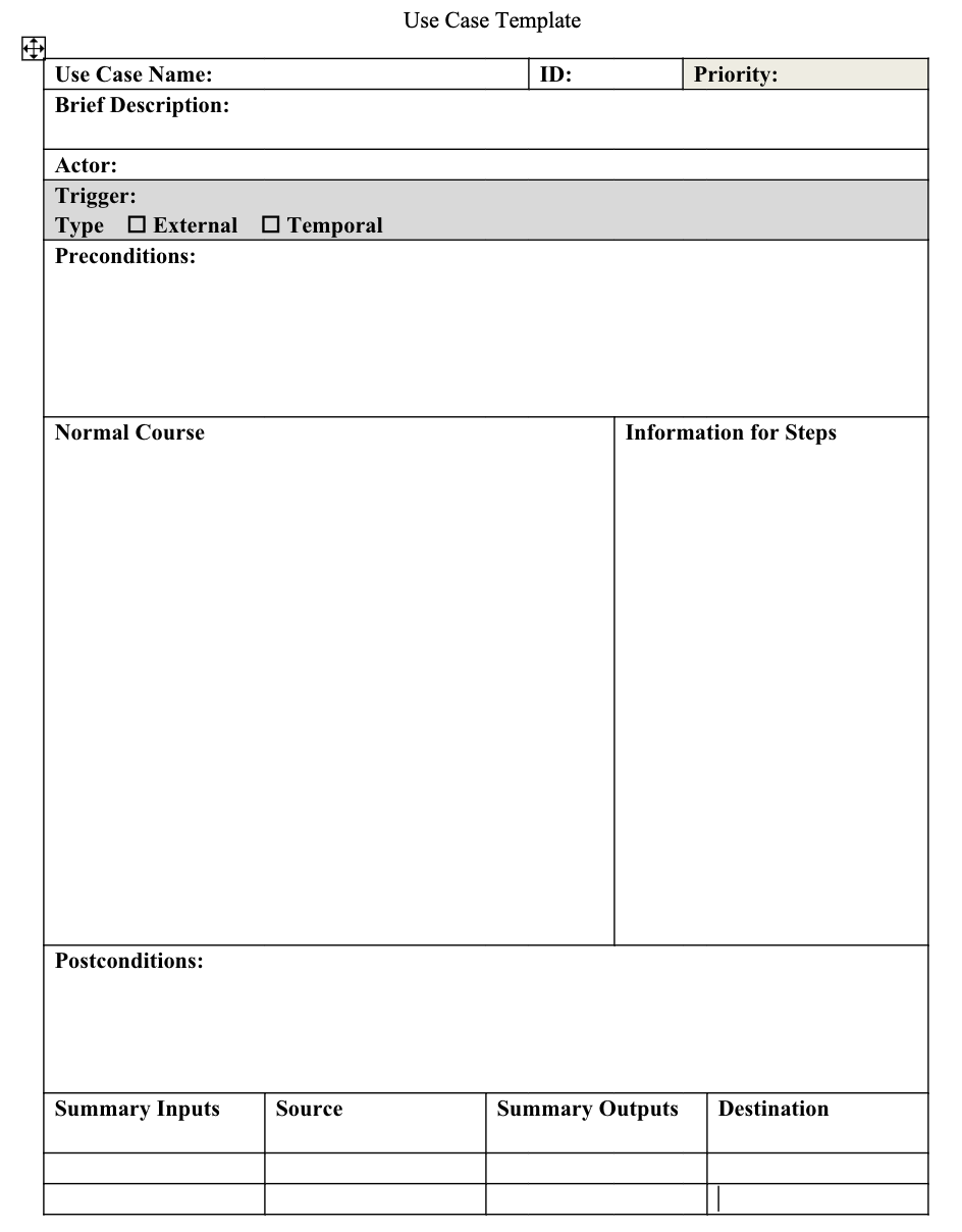 Solved Create a use case (using the full template) ﻿to | Chegg.com