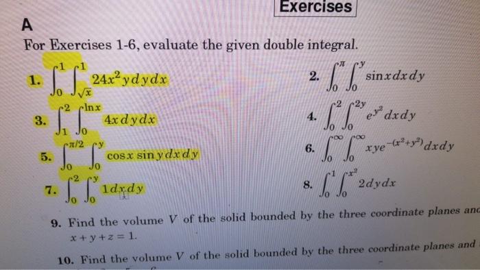 Solved For Exercises 1 6 State The Domain And Range Of The
