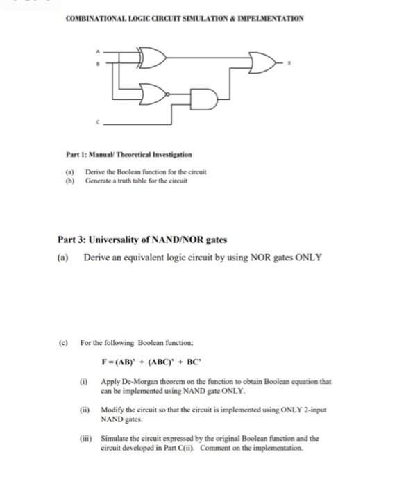 Solved Combinational Logic Circuit Simulation And 5600
