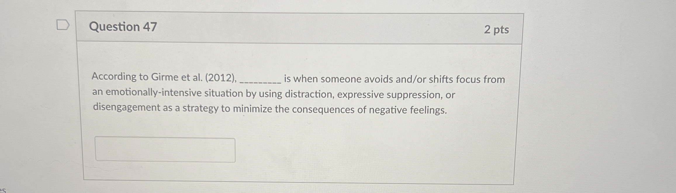 Solved Question 472 ﻿ptsAccording to Girme et al. (2012), q, | Chegg.com
