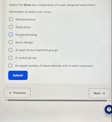 Solved Select the three key components of a well-designed | Chegg.com