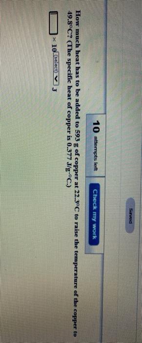 Solved 3 10 attempts lett Check my work Convert an energy of | Chegg.com
