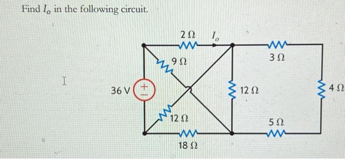 Solved Find Ia in the following circuit. | Chegg.com