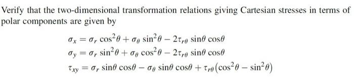 Solved Verify that the two-dimensional transformation | Chegg.com