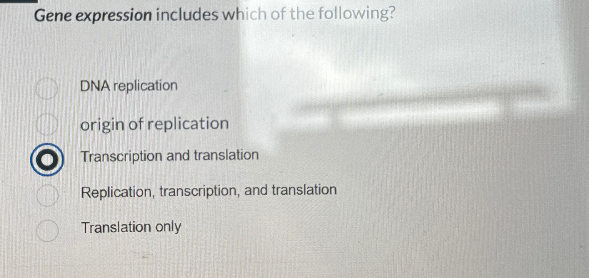 Solved Gene expression includes which of the following?DNA | Chegg.com