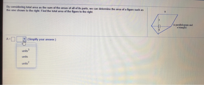 Solved By considering total area as the sum of the areas of | Chegg.com