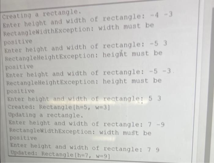 Solved In this lab, you are given two exception classes, a | Chegg.com