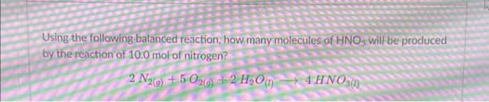 Solved Using The Following Balanced Reaction How Many
