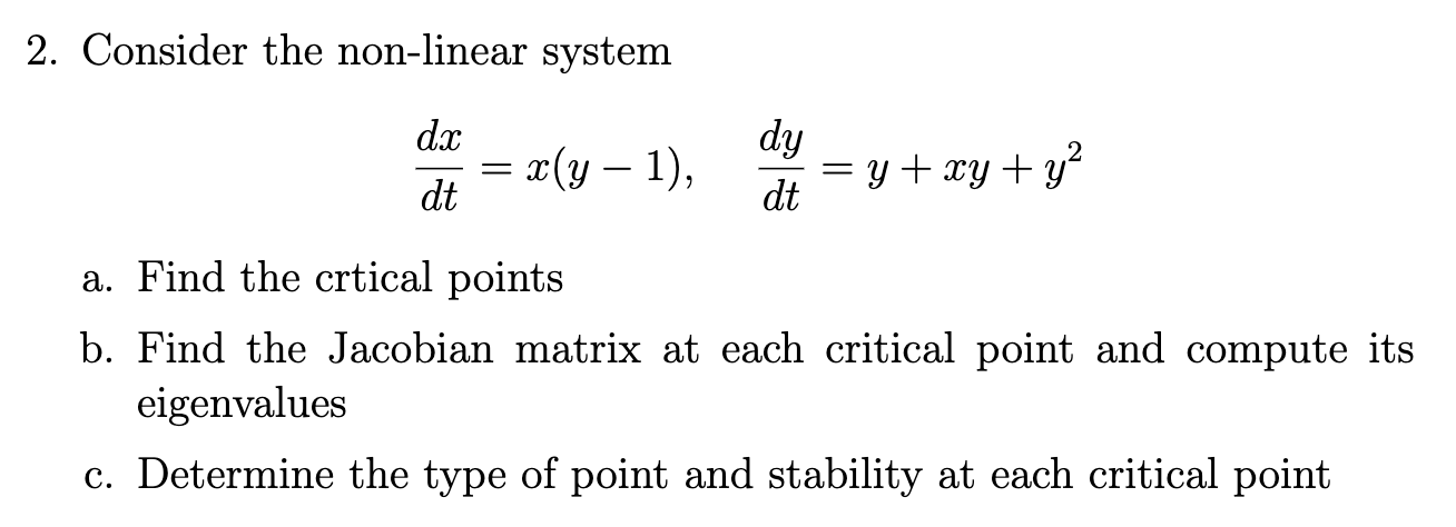 Solved Consider the non-linear | Chegg.com