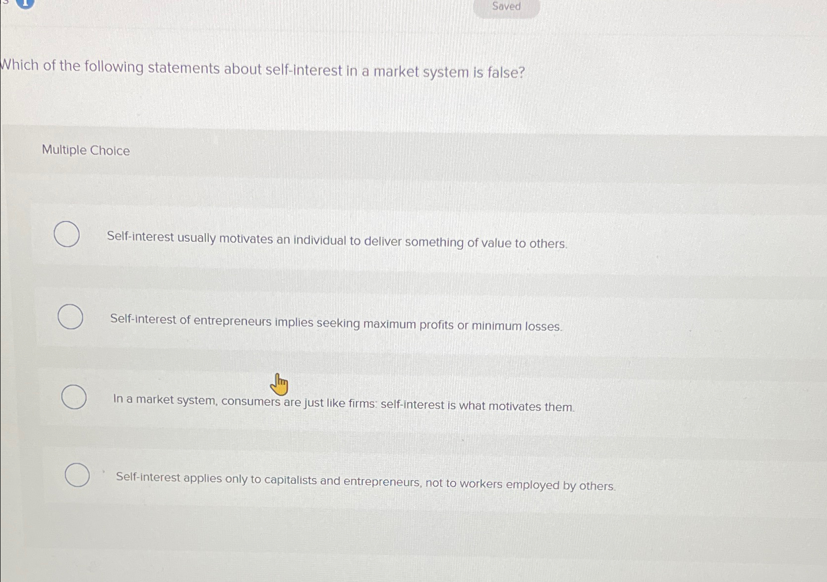 Solved SavedWhich of the following statements about | Chegg.com