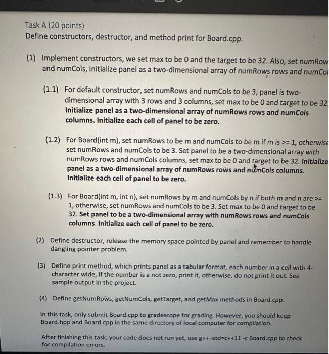 Solved Board.cpp \#include "Board.hpp" \#include using | Chegg.com