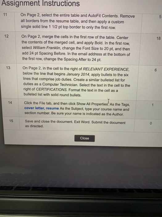Assignment Instructions 1 0 Start Word. Download and | Chegg.com