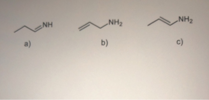 Solved NH2 NH2 NH b) c) | Chegg.com