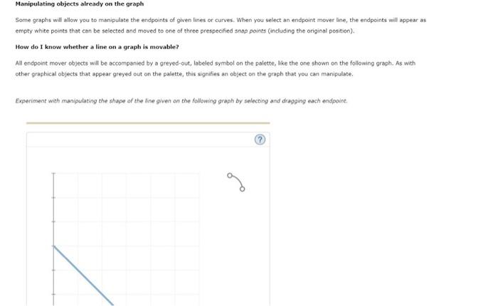 Solved Manipulating objects already on the graph Some graphs | Chegg.com