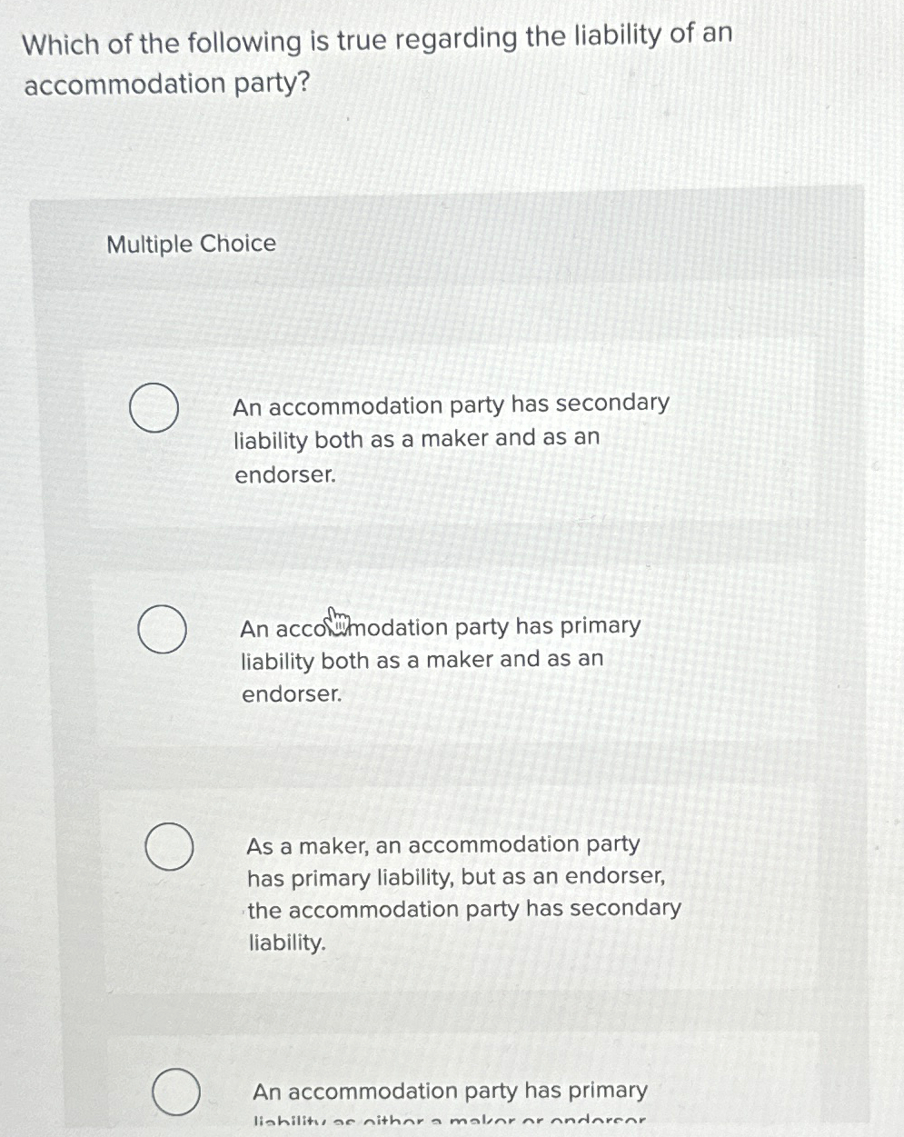 Solved Which of the following is true regarding the | Chegg.com