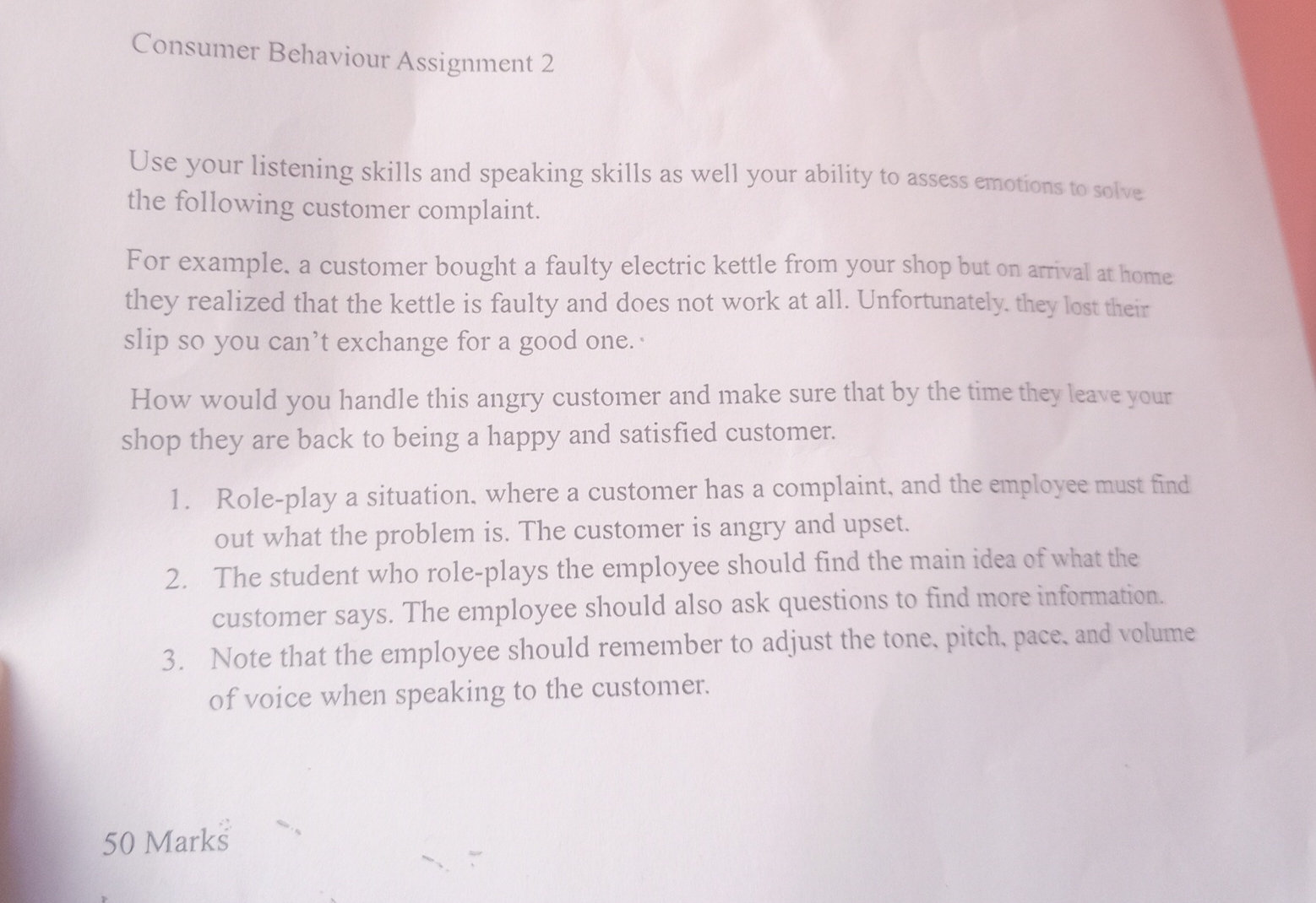 Solved Consumer Behaviour Assignment 2Use your listening | Chegg.com