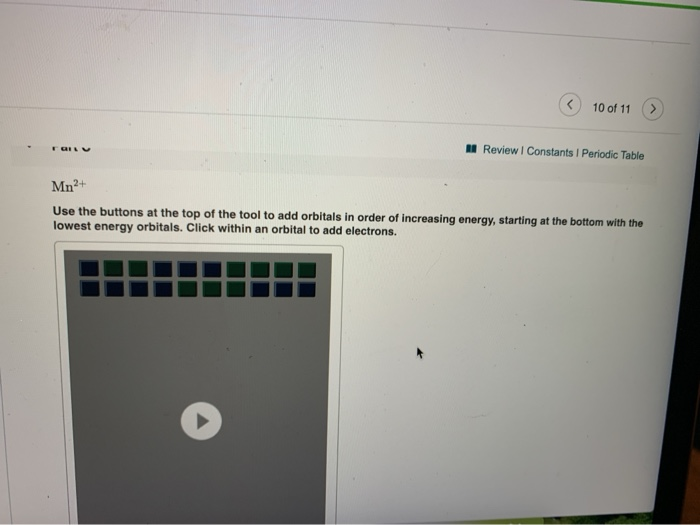 Solved Part A Fe2+ Use the buttons at the top of the tool to | Chegg.com