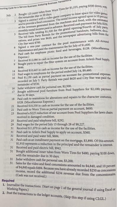 Solved Accounting Cycle Review: Problem A This problem is | Chegg.com