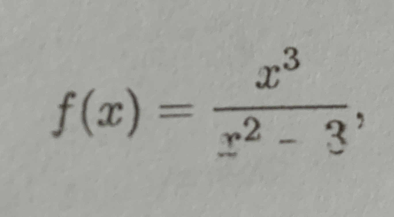 Solved F X X3x2 3find The Domain