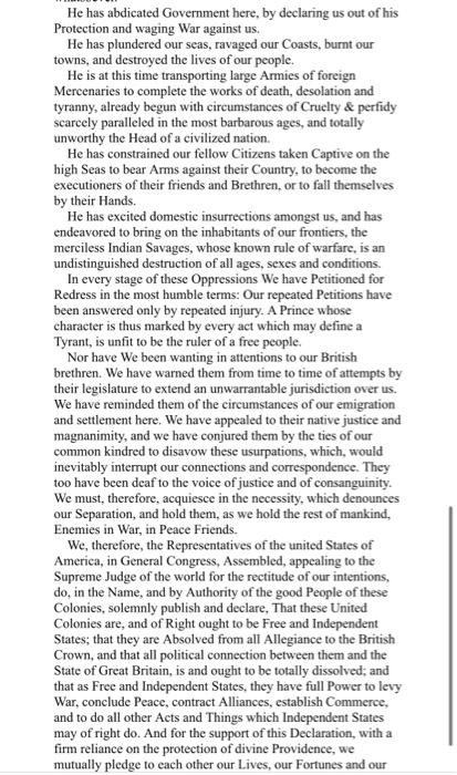 Seneca Falls Convention. Declaration of Sentiments | Chegg.com