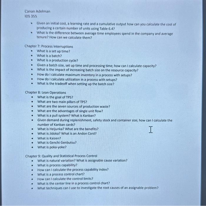 Solved Chapter 3: Process Analysis - What is processing | Chegg.com