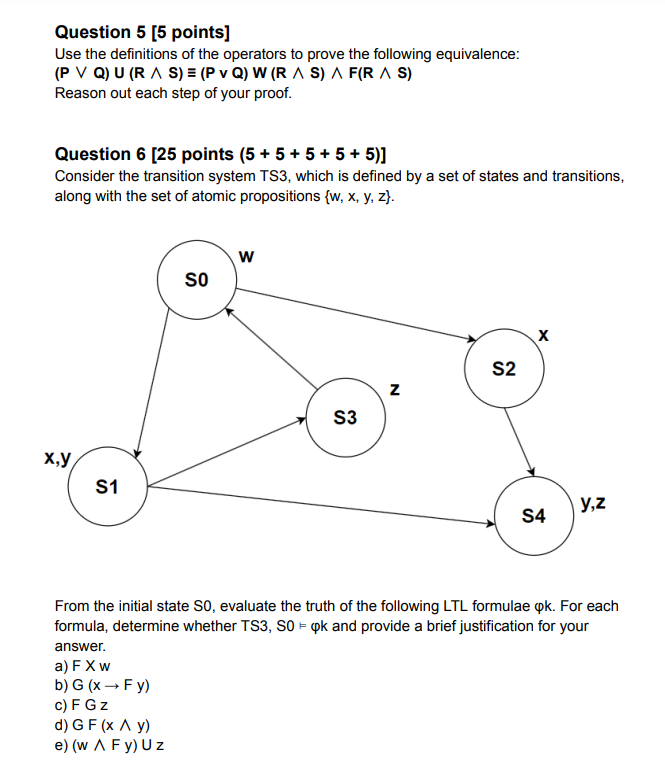 Solved Question points]Use the definitions of the operators | Chegg.com