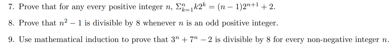 Solved 7. ﻿Prove that for any every positive integer | Chegg.com