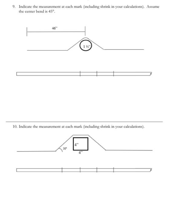 Solved 1. What is the shrink before the center of the | Chegg.com