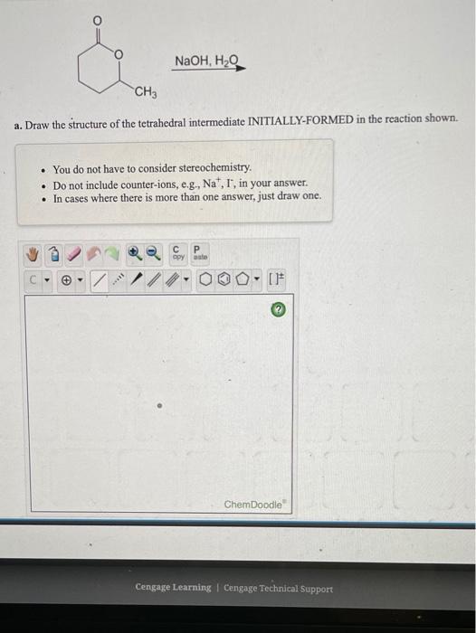 Solved NaOH, HỌ сн. , a. Draw the structure of the | Chegg.com