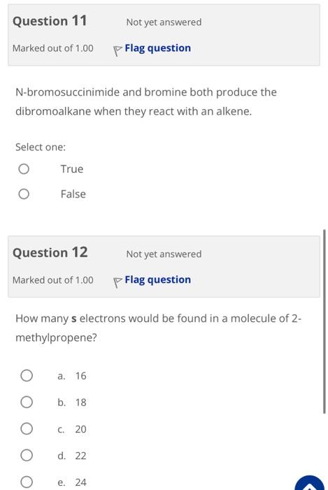 Solved N-bromosuccinimide and bromine both produce the | Chegg.com