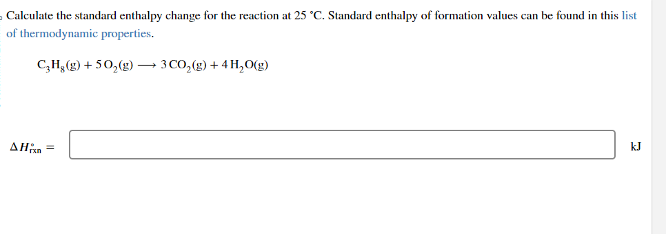Solved Calculate the standard enthalpy change for the | Chegg.com