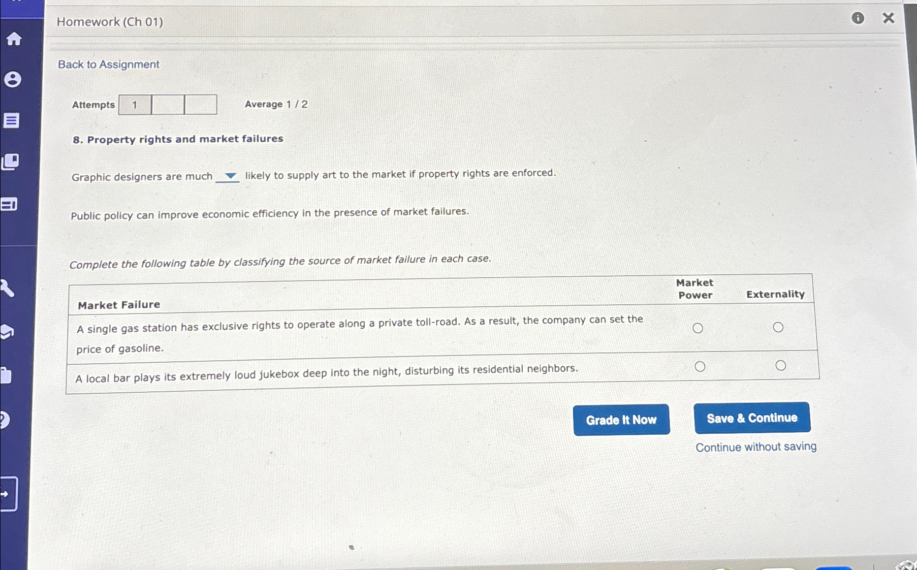 Solved Homework (Ch 01)Back to AssignmentAttempts1Average | Chegg.com