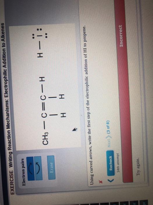Solved EXERCISE Writing Reaction Mechanisms: Electrophilic | Chegg.com