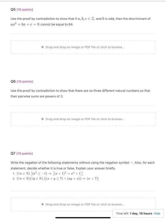 Use the proof by contradiction to show that if | Chegg.com