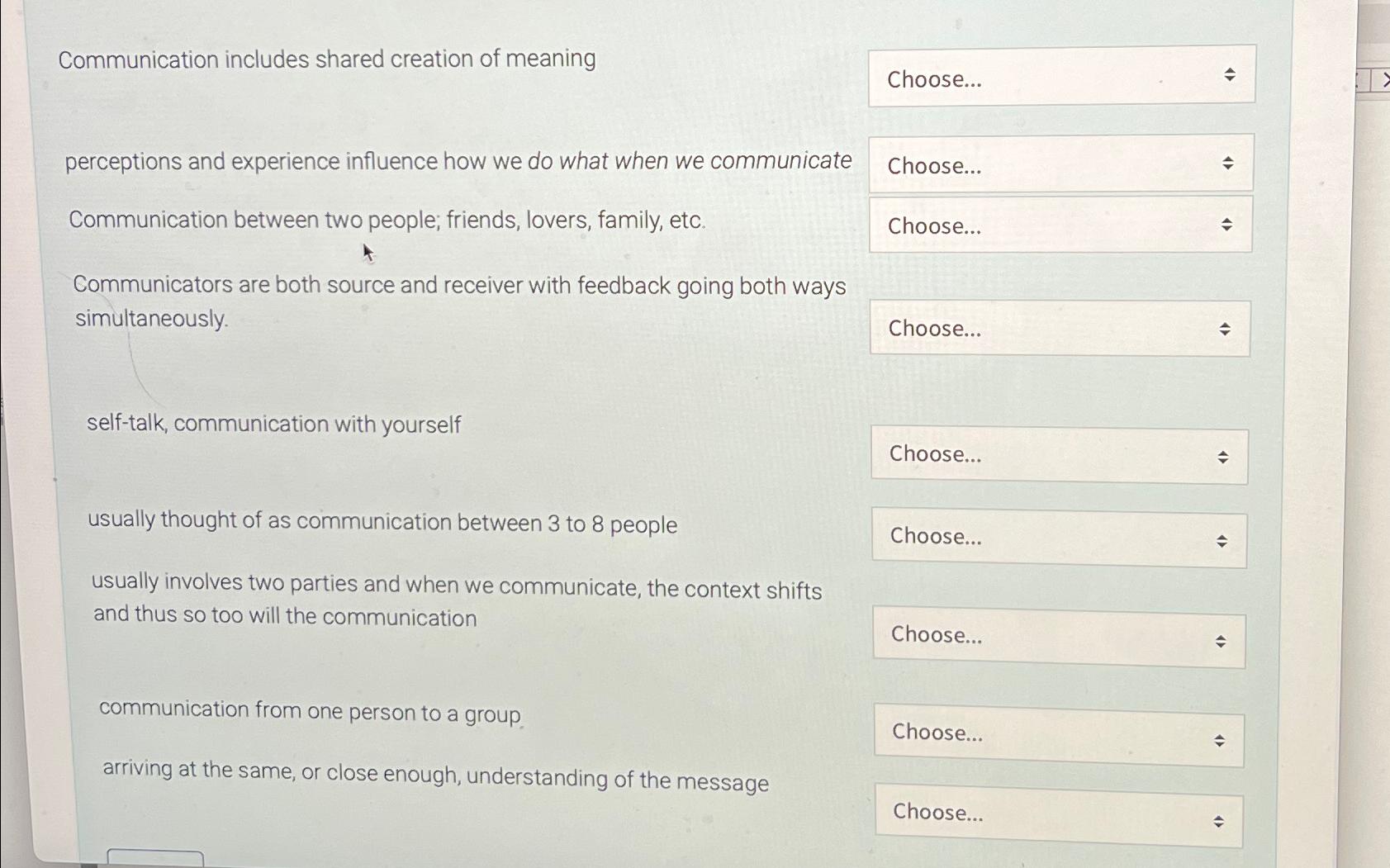 Solved Communication includes shared creation of | Chegg.com