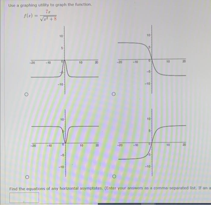 Solved Use a graphing utility to graph the function. 10 10 5 | Chegg.com