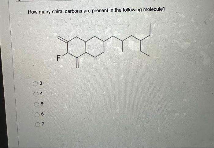 Solved How many chiral carbons are present in the following | Chegg.com