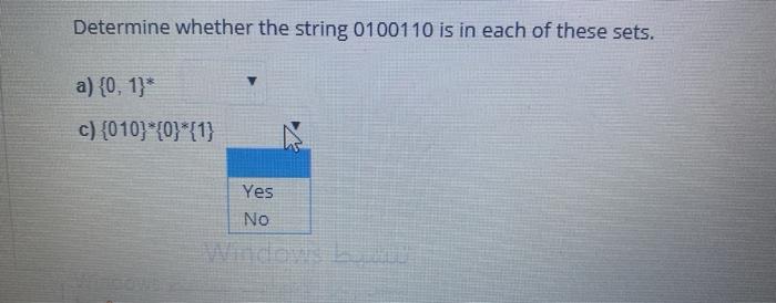 Solved Determine whether the string 0100110 is in each of | Chegg.com
