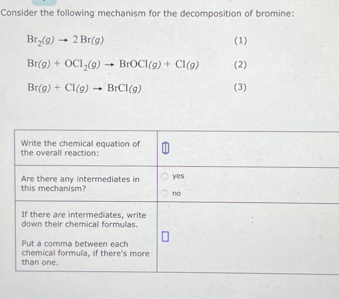 Solved Consider the following mechanism for the | Chegg.com