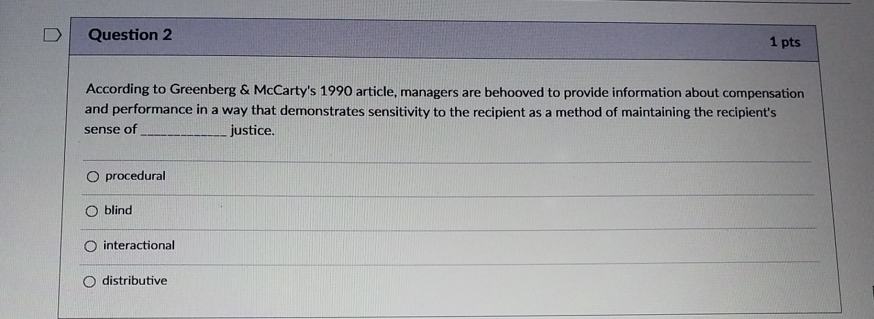 Solved Question 21 ﻿ptsAccording to Greenberg & McCarty's | Chegg.com