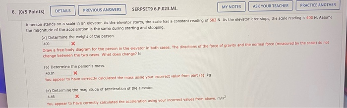 Solved MY NOTES ASK YOUR TEACHER PRACTICE ANOTHER DETAILS 6. | Chegg.com