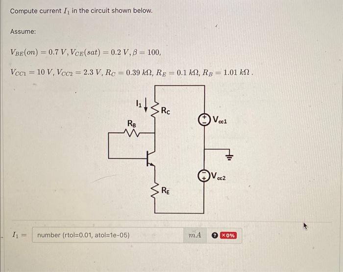 Solved Compute current I1 in the circuit shown below. | Chegg.com