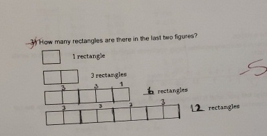 Solved How many rectangles are there in the last two figure? | Chegg.com