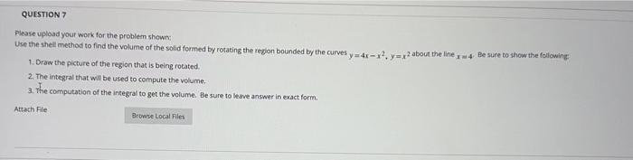 Solved * Question Completion Status: QUESTION 7 Browse Local | Chegg.com