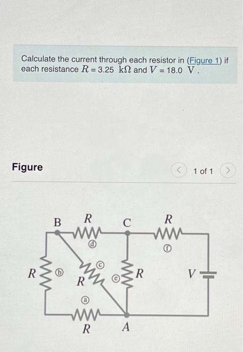 Solved Calculate the current through each resistor in | Chegg.com