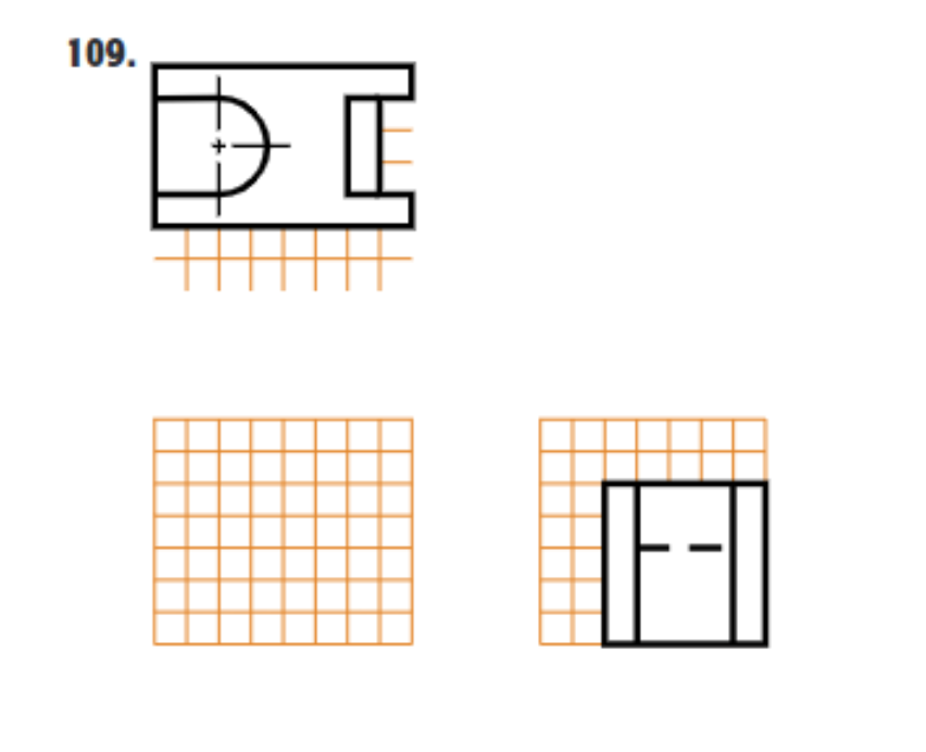 Solved What is the missing orthographic view. | Chegg.com