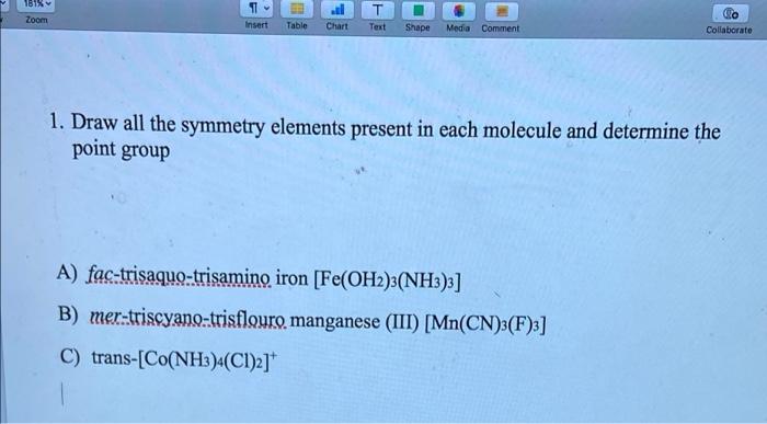 Solved 181% Zoom Insert Table Chart Text Shape Media Comment | Chegg.com